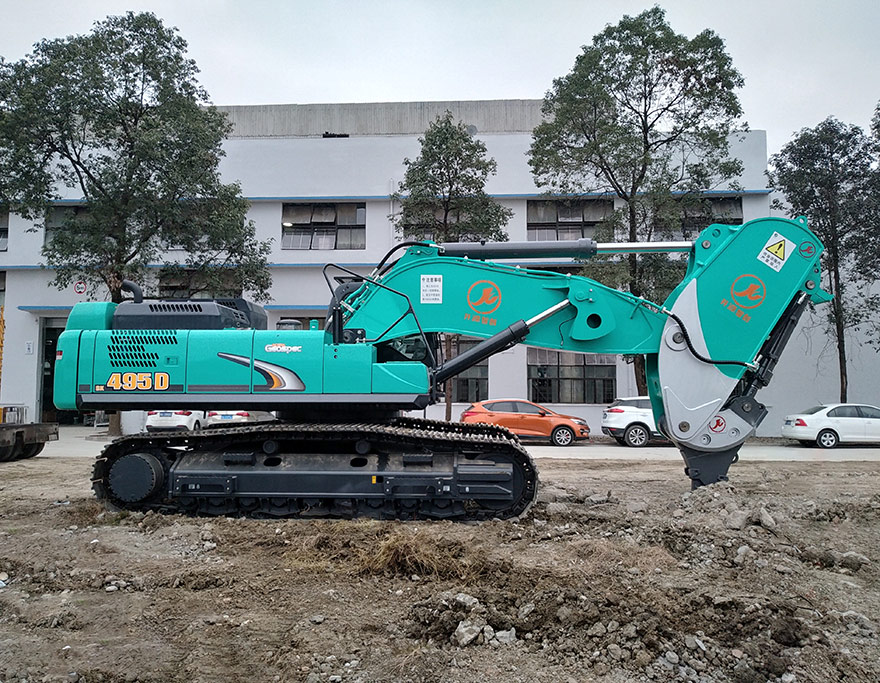 China KOBELCO 495 excavator equipped kaiyuanzhichuang Rock Arm ...