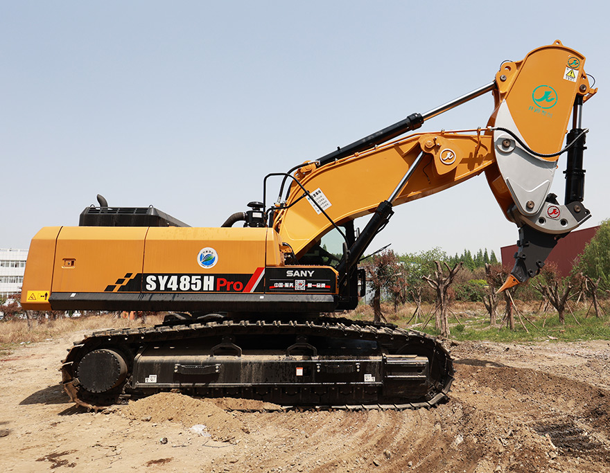 China Sany 485 excavator equipped kaiyuanzhichuang Rock Arm ...