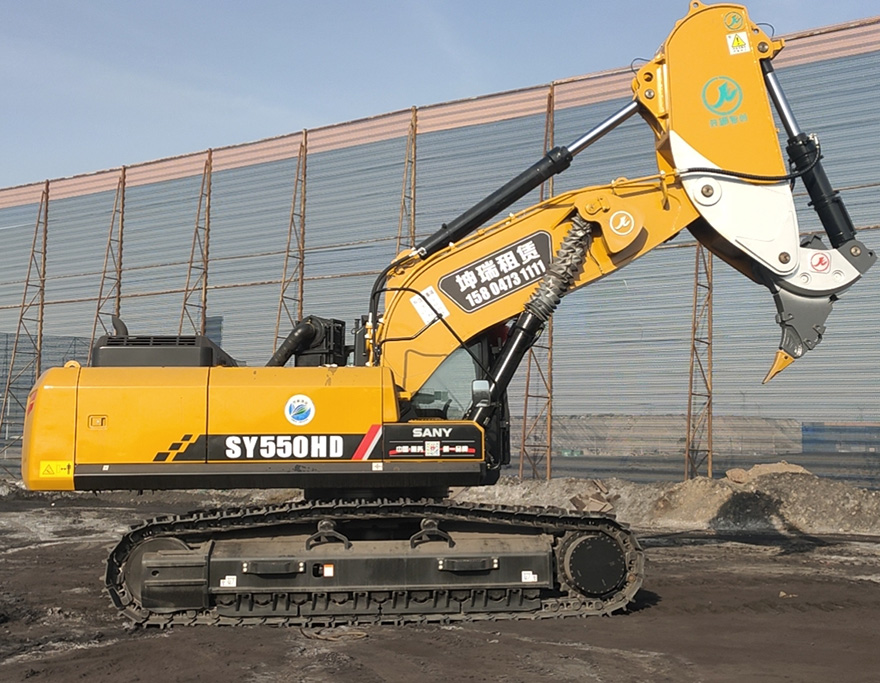 China Sany 550 excavator equipped kaiyuanzhichuang Rock Arm ...