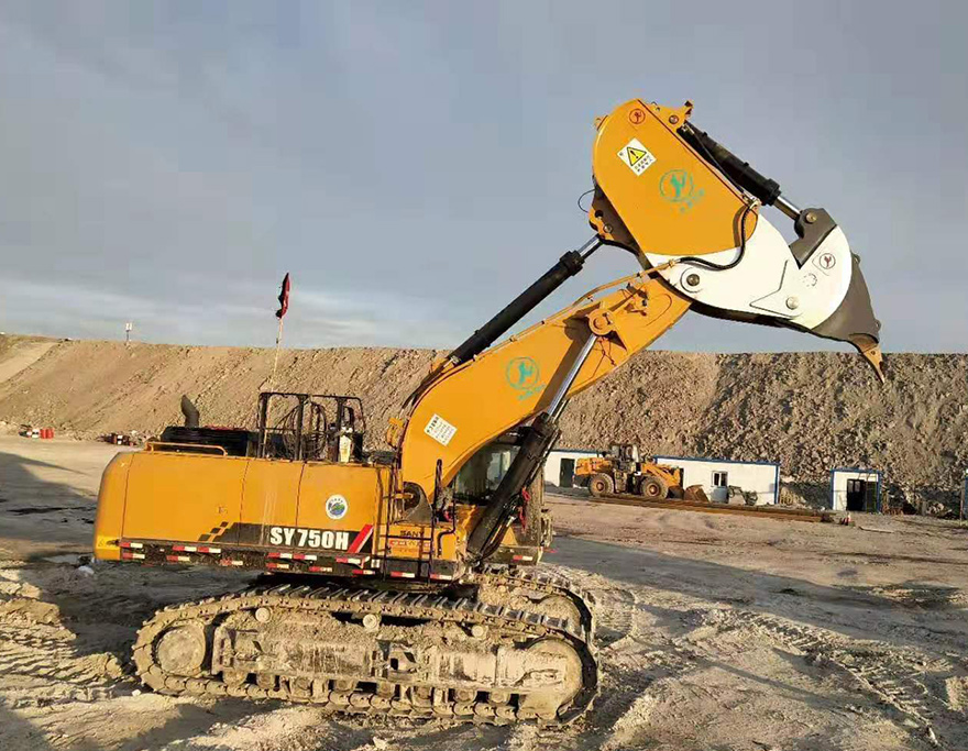 China Sany 750 excavator equipped kaiyuanzhichuang Rock Arm ...